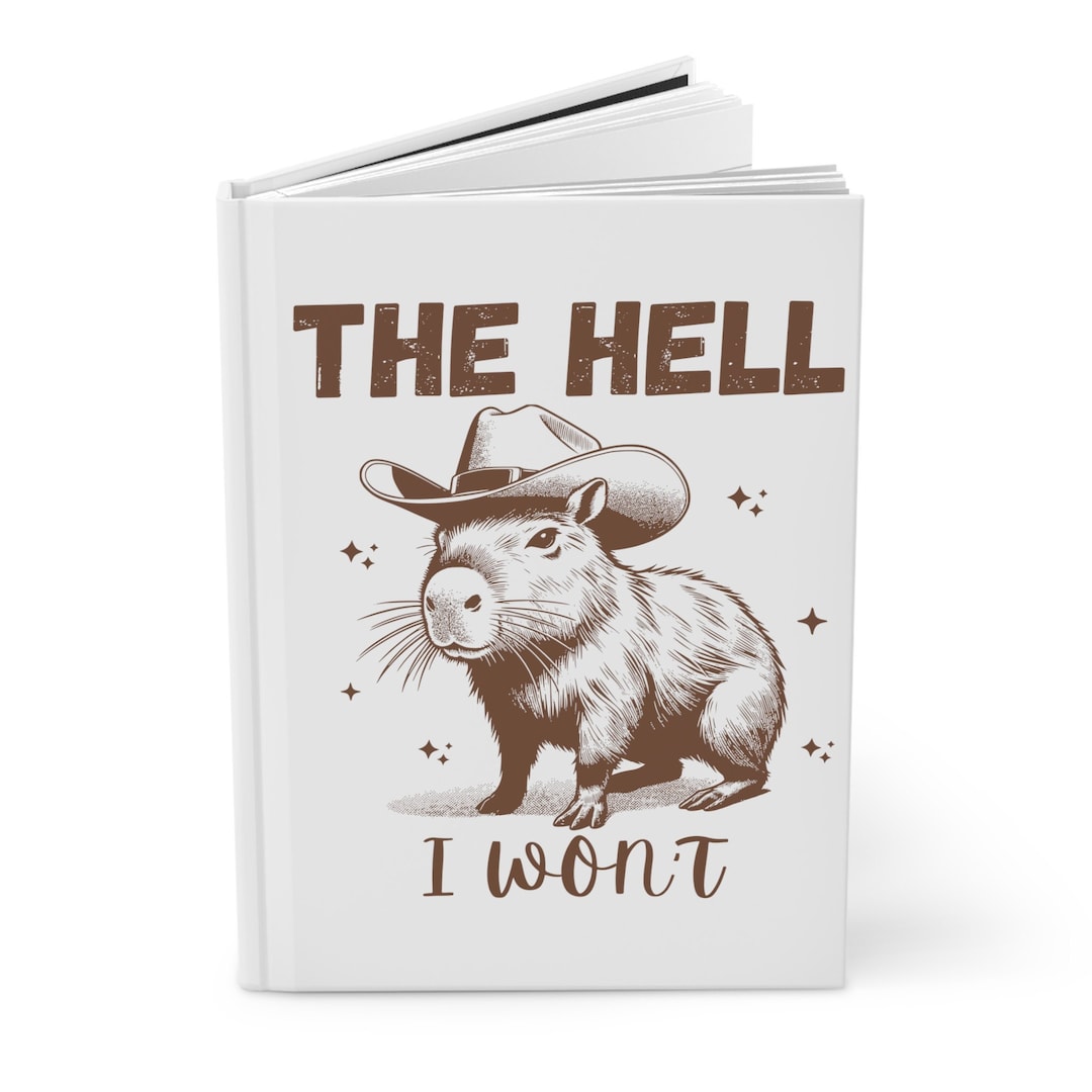 Western Capybara Journal, Capybara Gifts, Gift for Capybara Lovers ...