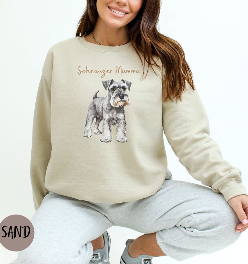Schnauzer Mumma Sweatshirt, Schnauzer Gifts, Dog Mum Birthday Gift ...