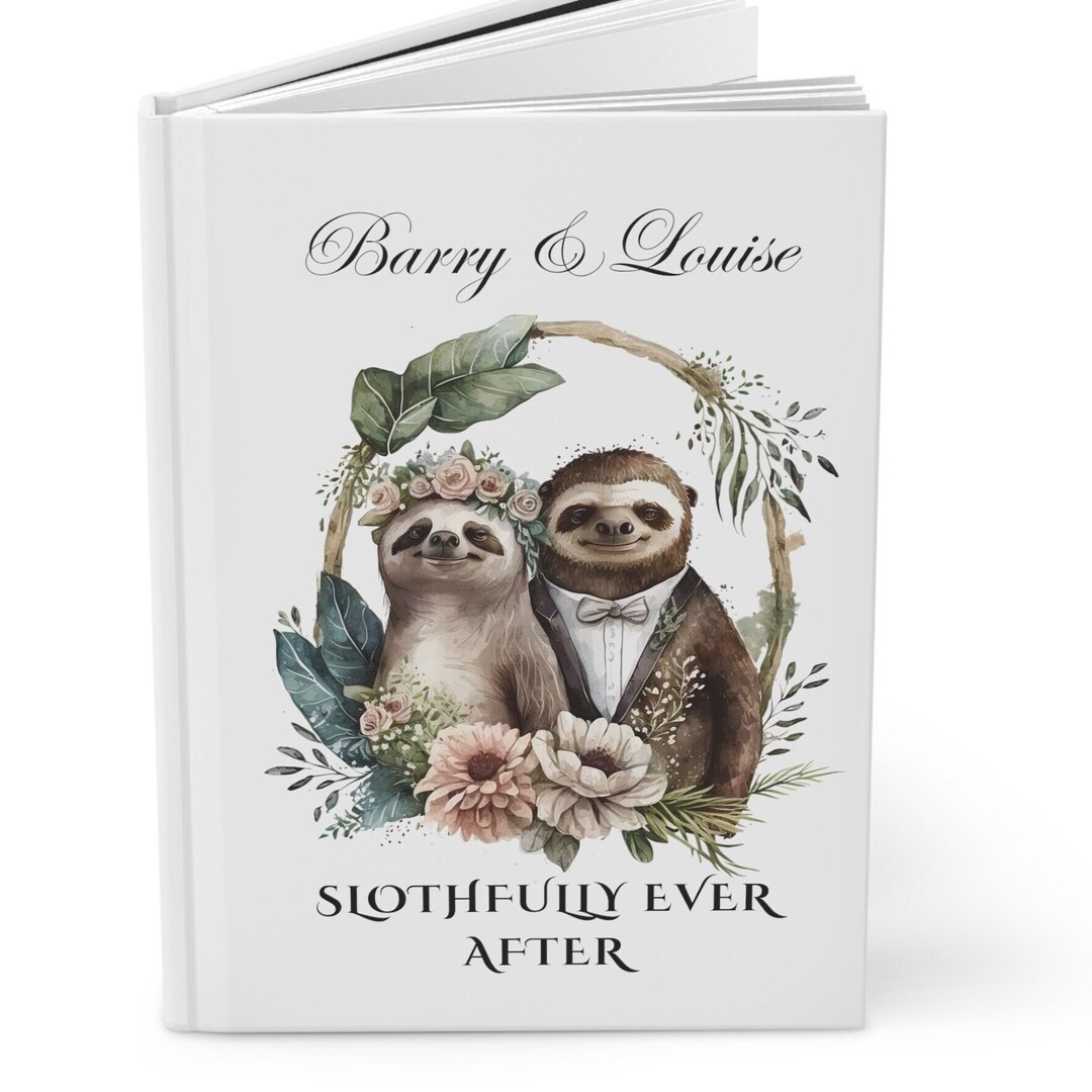 Sloth-tastic Wedding Scrapbook for the Special Couple, Unique ...