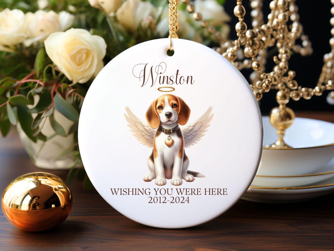 Personalized Beagle Memorial Ornament: Pet Remembrance Keepsake - Etsy