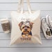 Yorkshire Terrier Tote Bag, Yorkie Gift, Yorkie Mom Canvas Tote Bag ...