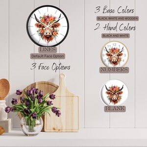 Bunny Wall Clock, Bunny Gift, Cute Bunny Rabbit Wall Clock, Bunny in ...