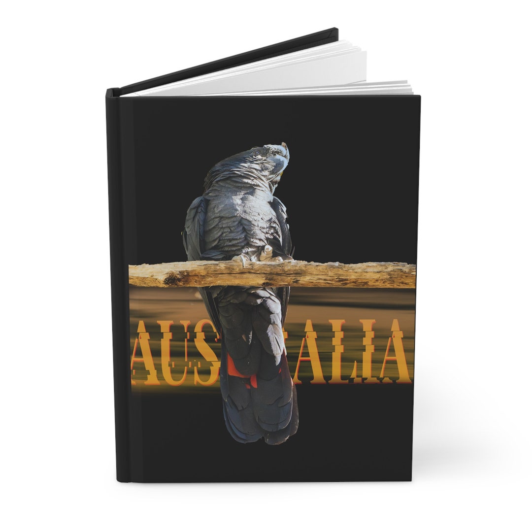 Australian Black Cockatoo Journal, Cockatoo Mom Gifts, Hardcover ...