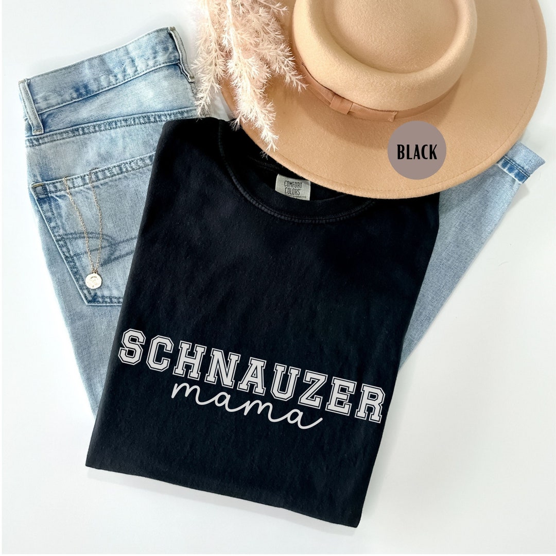 Custom Schnauzer Mama Shirt, Schnauzer Shirts, Schnauzer Gifts ...