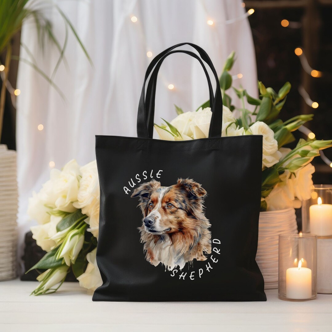 Custom Australian Shepherd Tote Bag: Personalized Aussie Lover Gift - Etsy