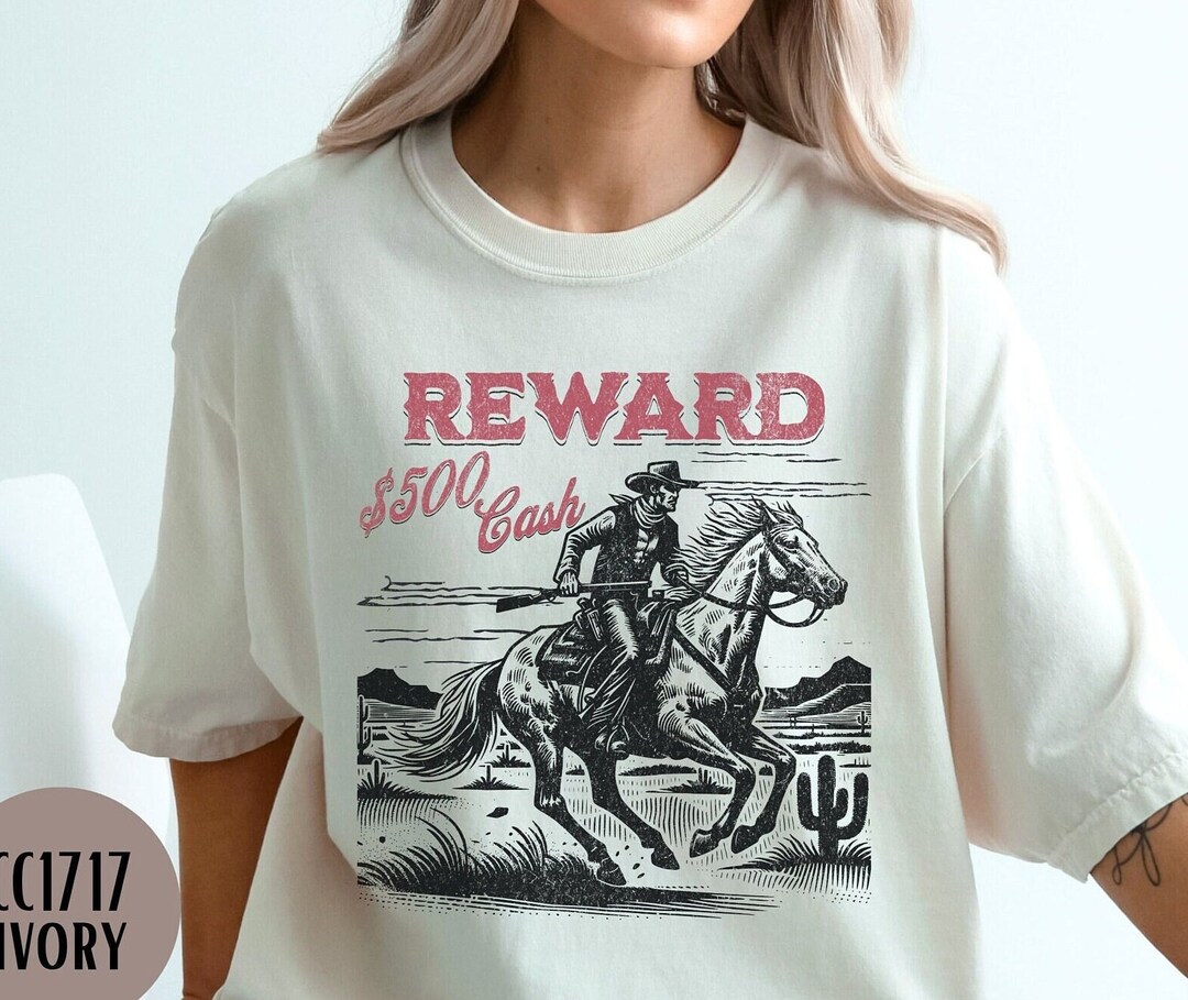 Vintage Western Outlaw T-shirt, Cowboy T-shirt, Wild West Lover Gift ...