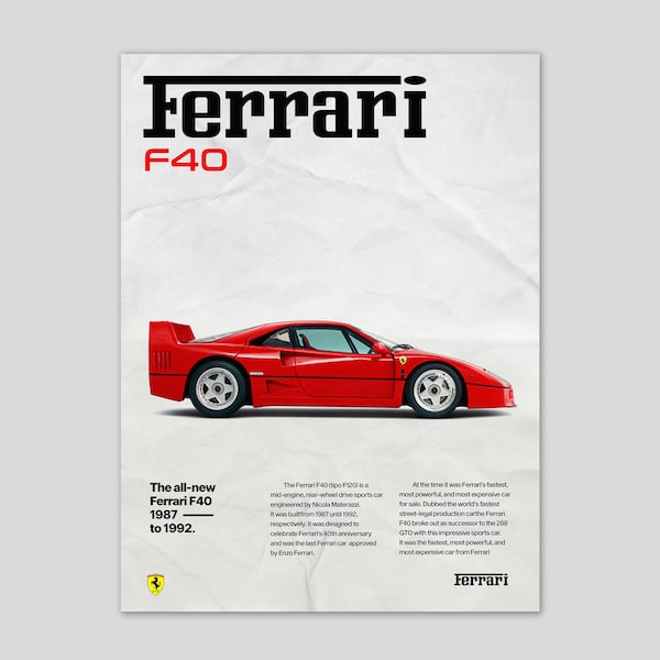 Ferrari - Etsy