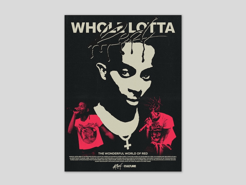 Playboi Carti Whole Lotta Red Poster - Etsy