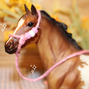 Pink Beaded Rope Halter for Model Horse - Etsy