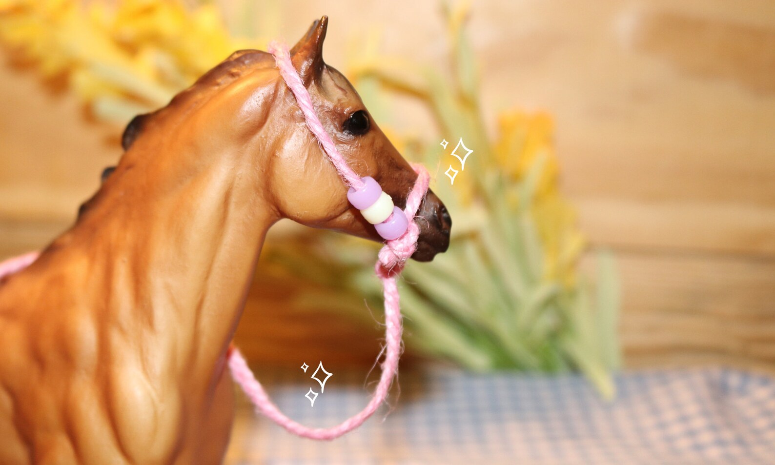 Pink Beaded Rope Halter for Model Horse - Etsy