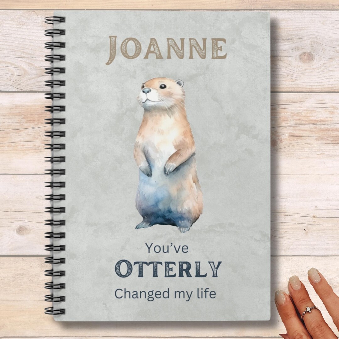 Spiral Notebook - Friendship Appreciation With Funny Otter Pun, Ruled ...