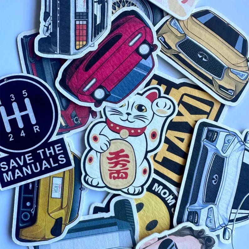 Anti Elon Air Freshener + Vinyl Sticker, Funny Car Accessory - Etsy