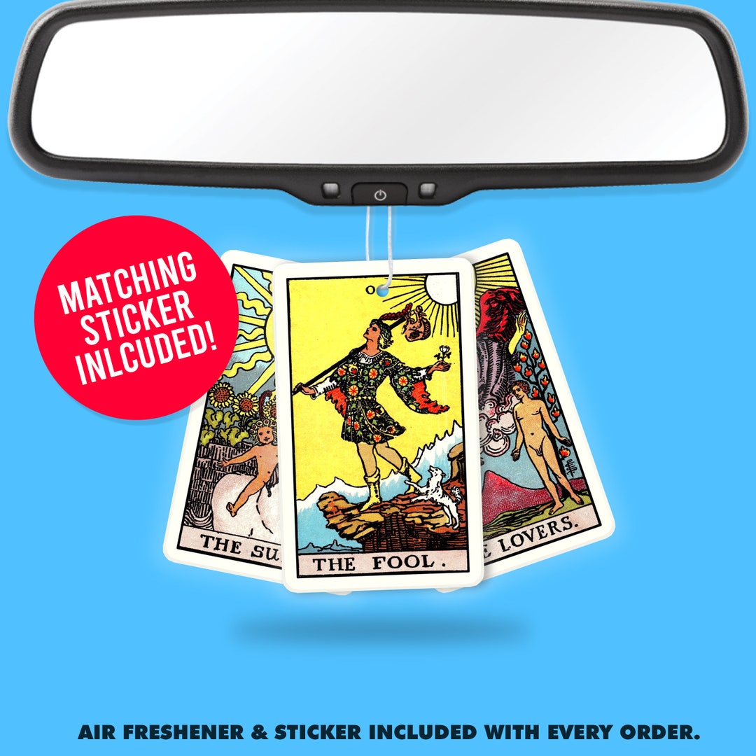 Tarot Card Air Freshener + Vinyl Sticker Fragrance Scent Car Accessory ...