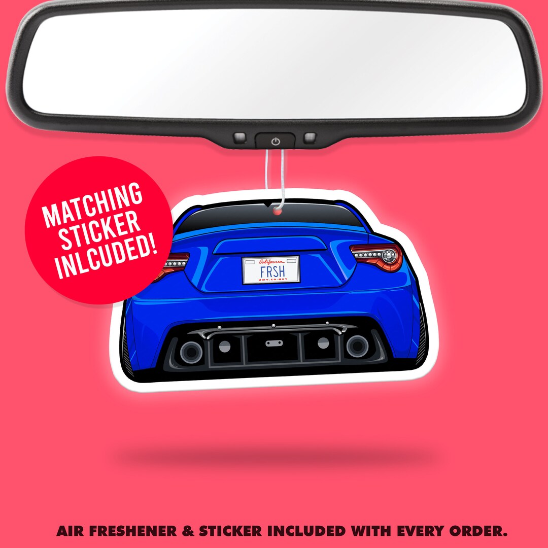 BRZ GR86 FRS Air Freshener Vinyl Sticker Fragrance Scent Car Accessory ...