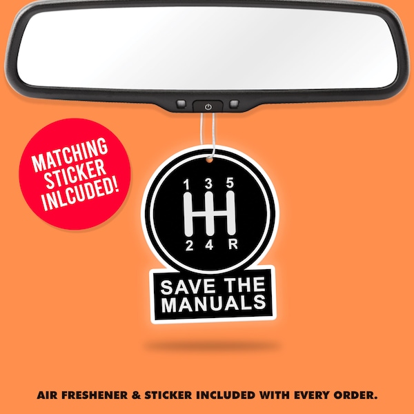 Save the Manuals Car Stickers - Etsy