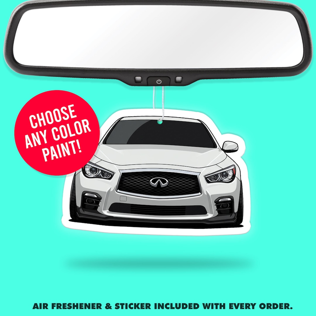 Infiniti Q50 - Air Freshener + Vinyl Sticker Fragrance Scent Car ...