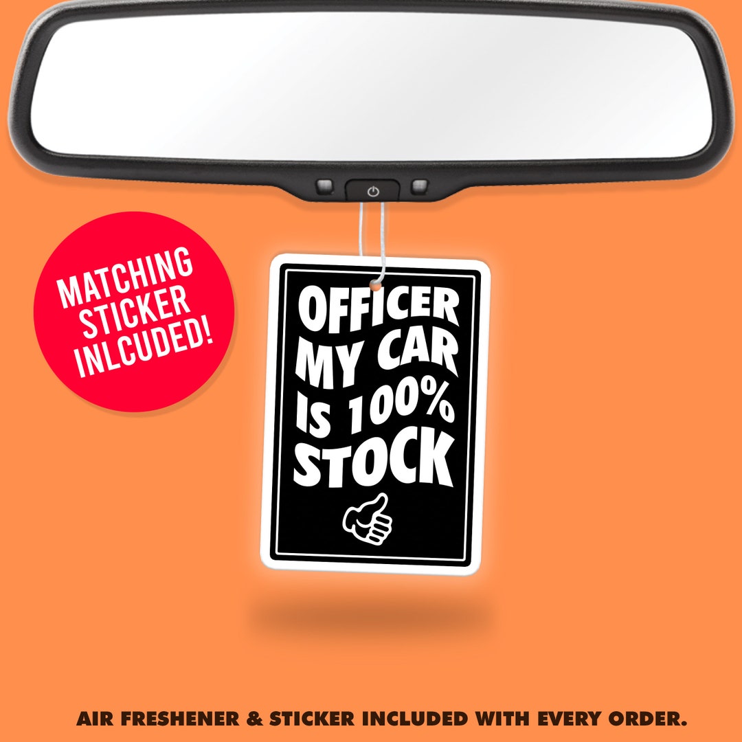 My Car is Stock Air Freshener With Vinyl Sticker - Etsy