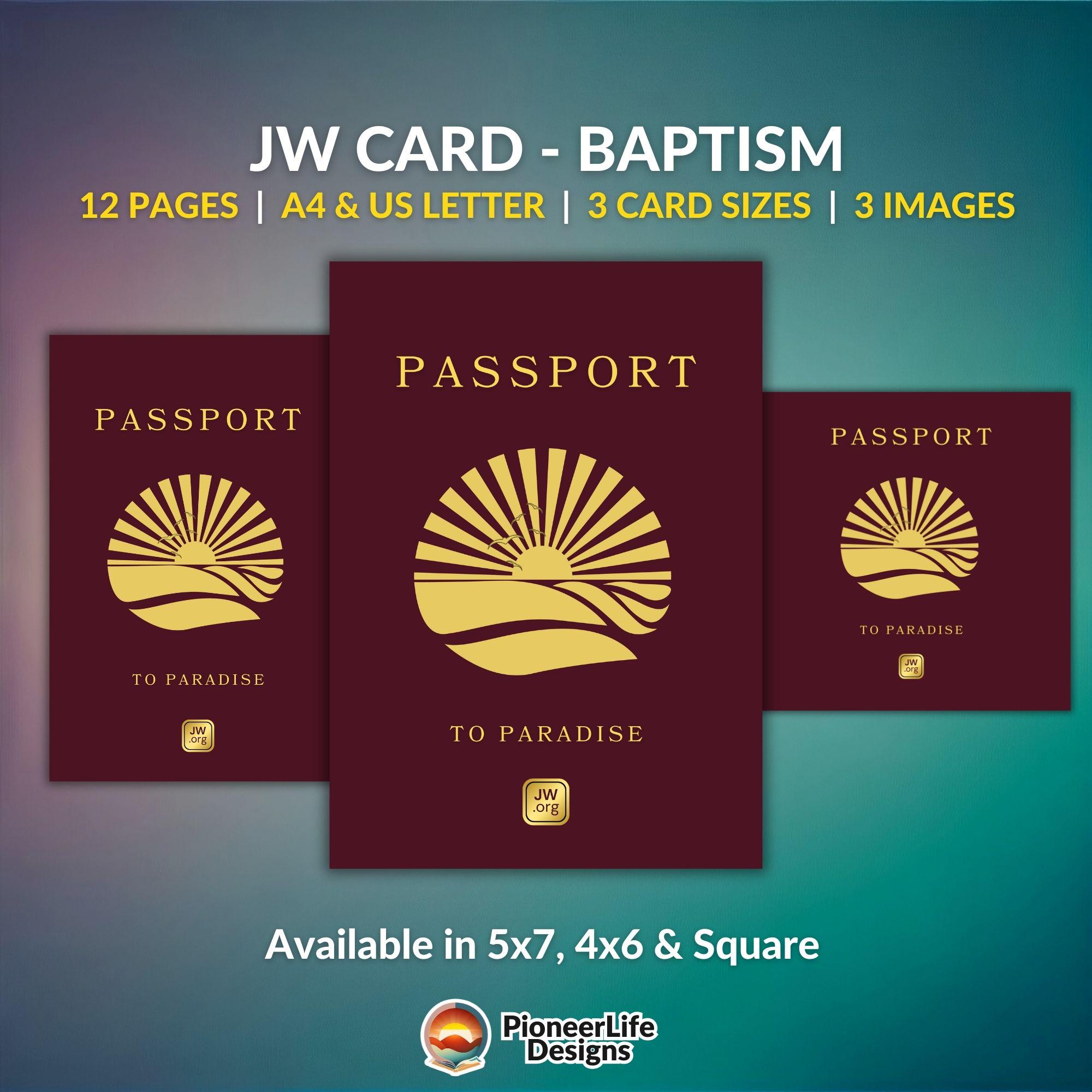 JW Baptism Card for Brother Sister Congratulations Best Life Ever Greeting Convention Assembly ...