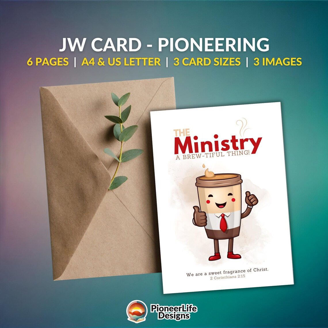 JW Pioneer Gift School Card Ministry Creative Unique Love New Service ...