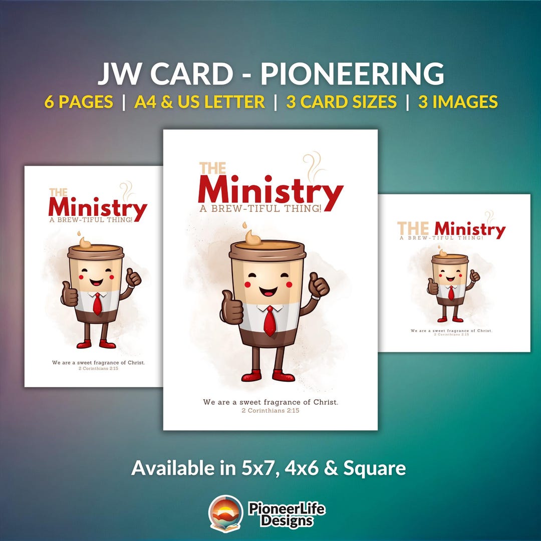 JW Pioneer Gift School Card Ministry Creative Unique Love New Service ...