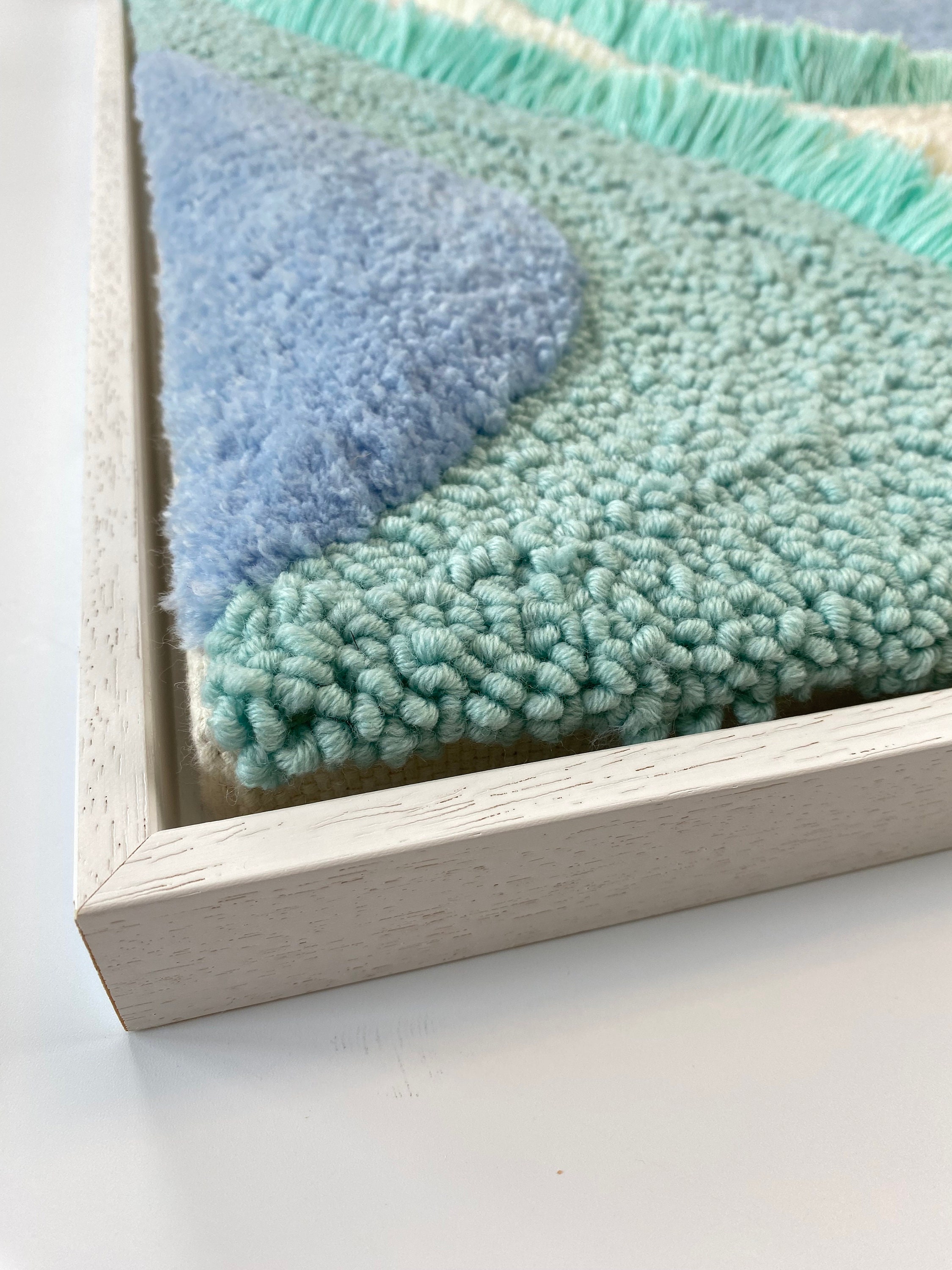 Modern Wall Art, Punch Needle Artwork, Fiber Art, Abstract Wall Art ...