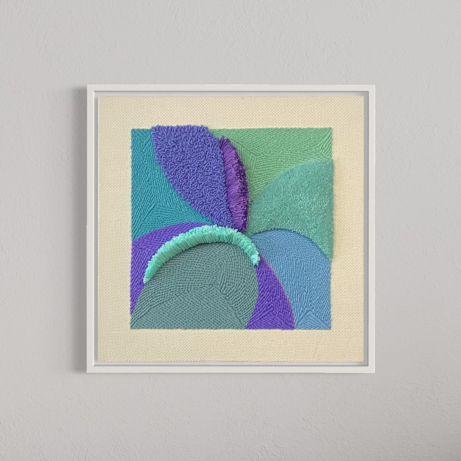 Digital Punch Needle Pattern "dancing Leaves" - Etsy