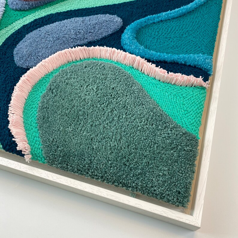 Wall Art, Punch Needle Artwork, Fiber Art, Abstract Wall Art, Home ...