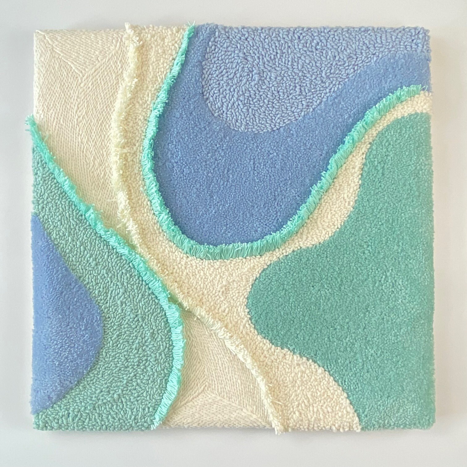 Modern Wall Art, Punch Needle Artwork, Fiber Art, Abstract Wall Art ...