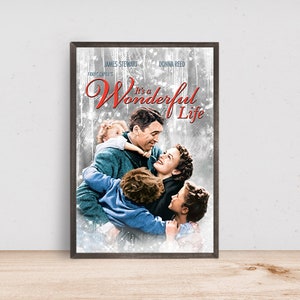 Its A Wonderful Life Movie Poster Classic Film-poster Gift Room Decor ...