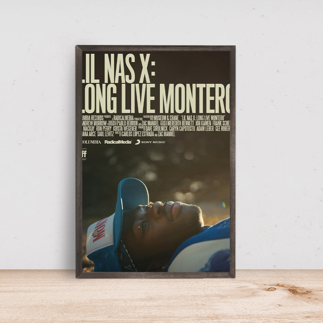 Lil Nas X Long Live Montero Movie Poster, Room Decor, Home Decor, Art ...