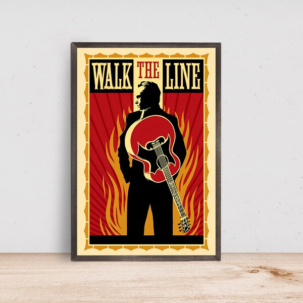 Walk the Line Poster - Etsy