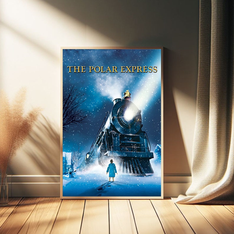 Digital THE POLAR EXPRESS Movie Poster Room Decor Home - Etsy Australia