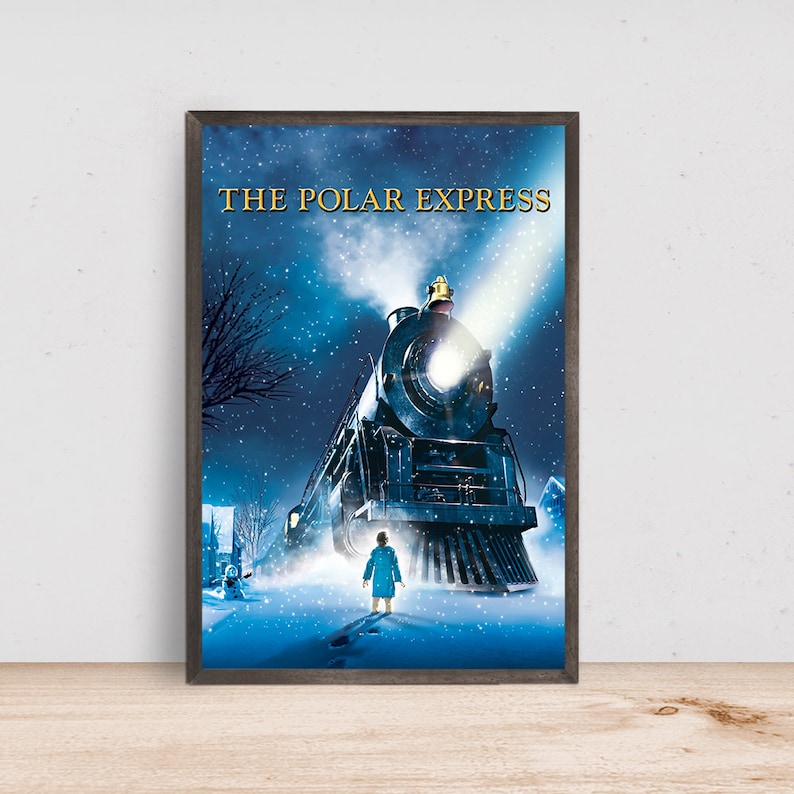 Digital THE POLAR EXPRESS Movie Poster Room Decor Home - Etsy Australia
