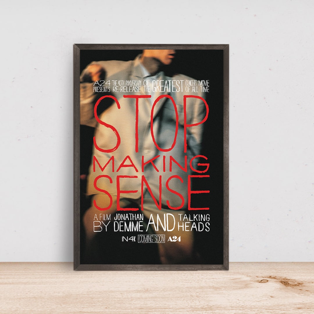 Stop Making Sense Movie Poster, Room Decor, Home Decor, Art Poster for ...