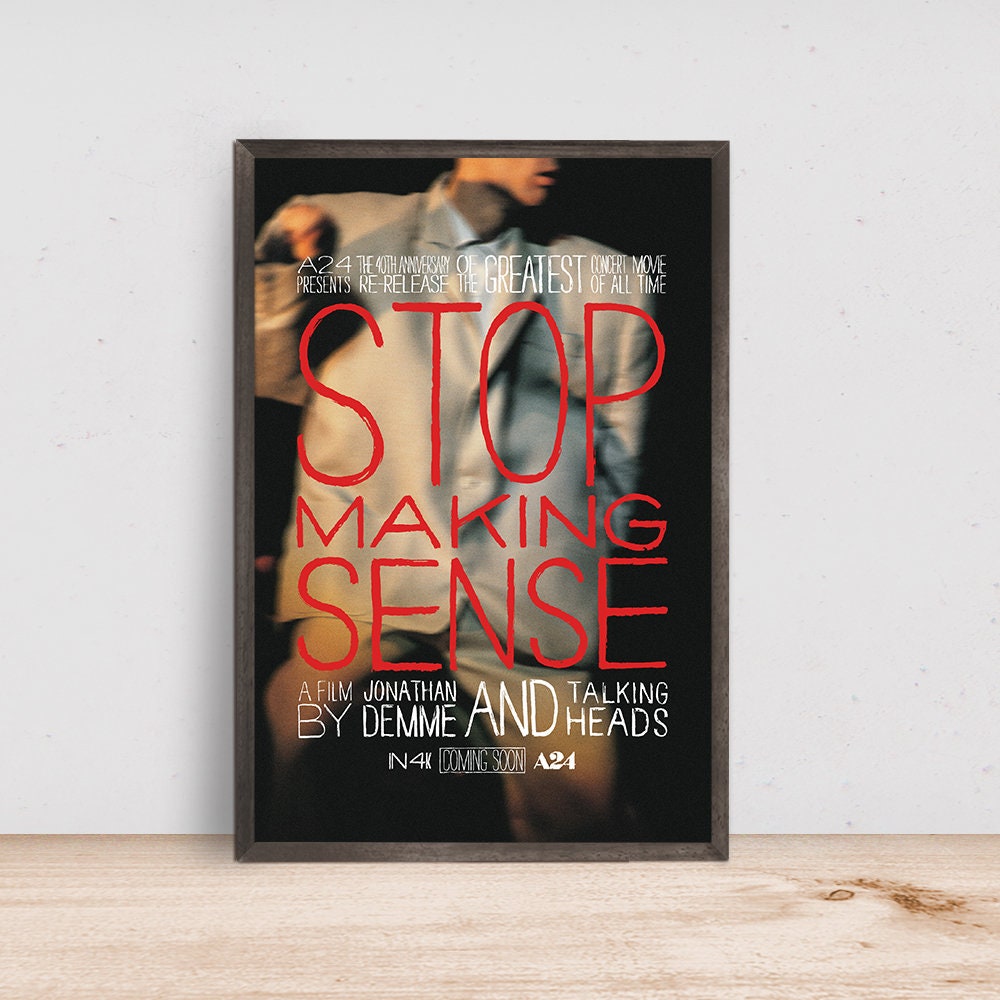 Stop Making Sense Movie Poster, Room Decor, Home Decor sold by Lackey ...