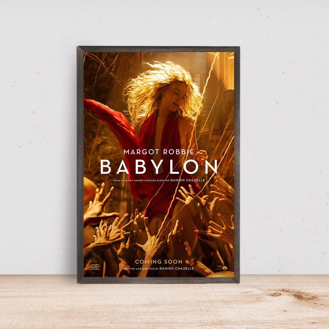 Babylon Movie Poster 2022 Film Room Decor Wall Art Canvas Fabric Print ...