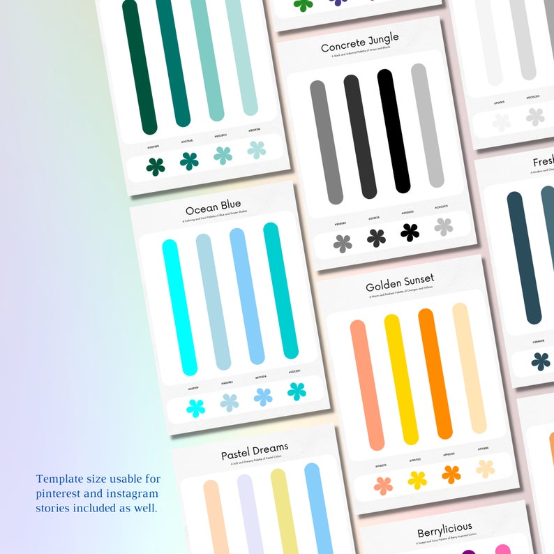 50 Color Palette Instagram Post Templates | Canva | Graphic Design ...