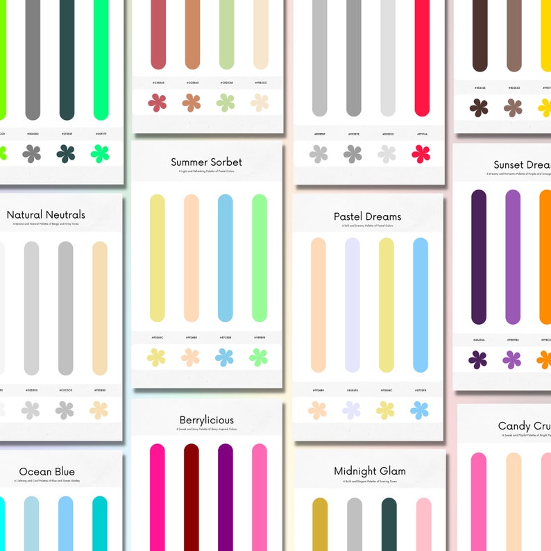 50 Color Palette Instagram Post Templates | Canva | Graphic Design ...