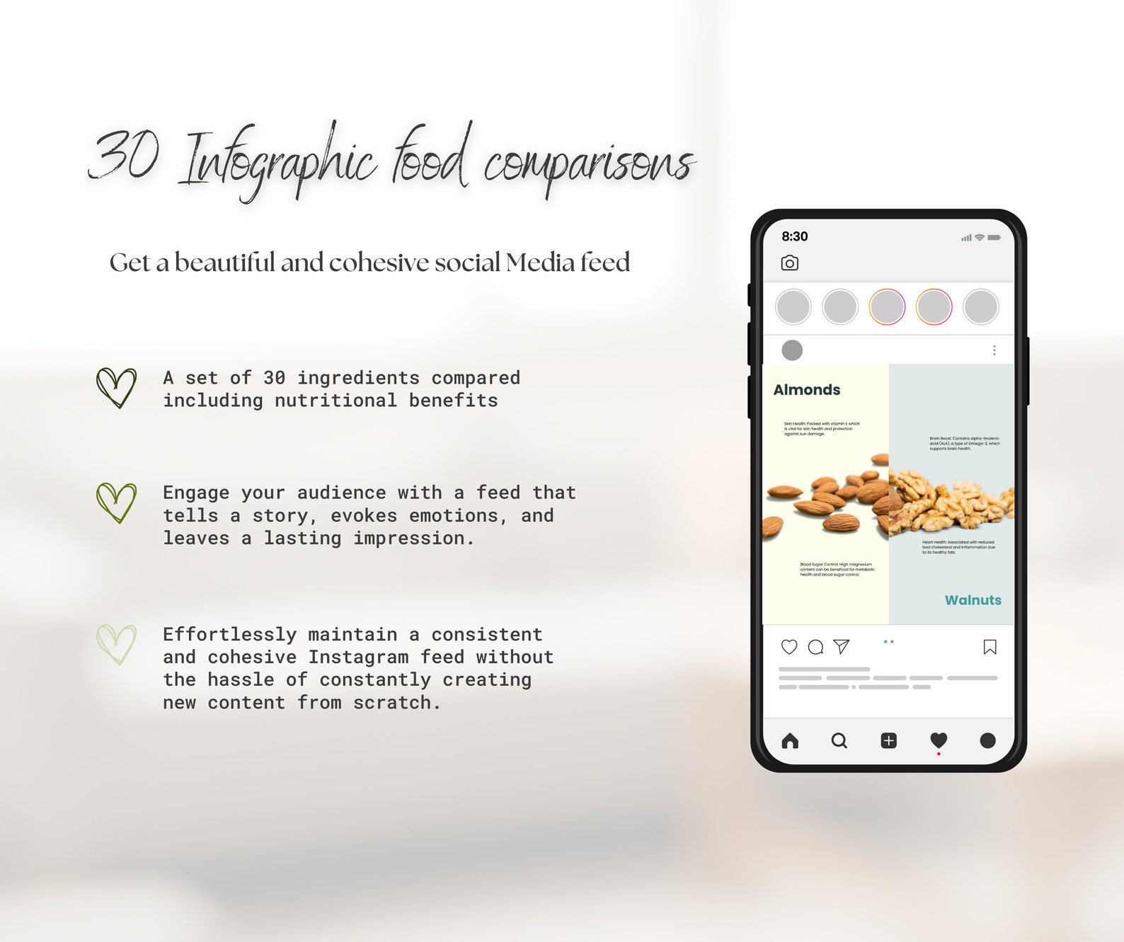 Ingredient Comparison Templates | Bloggers, Foodies, Fitness, Nutrition ...