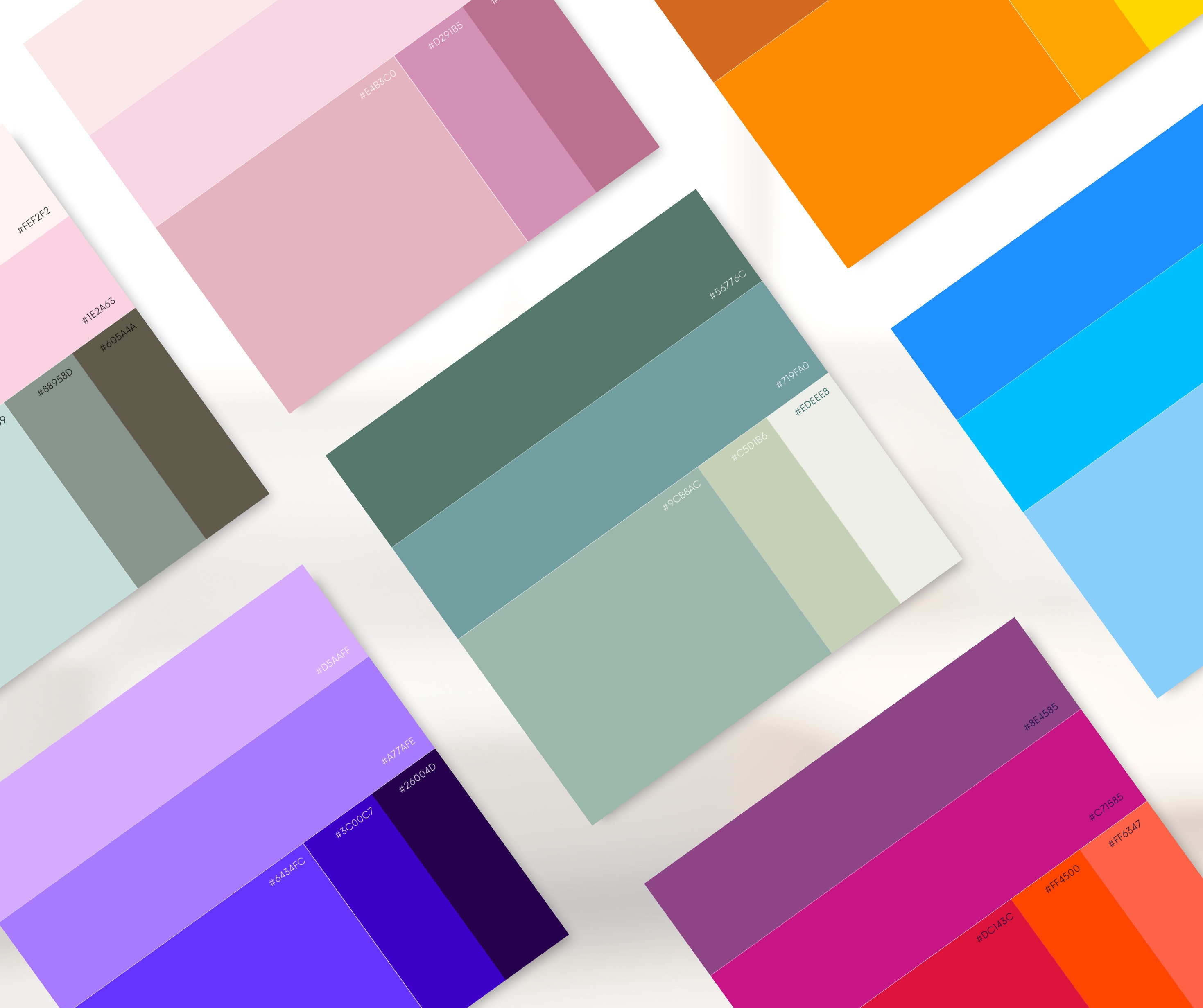 Versatile Color Palette Social Media Kit | 100 Canva Templates for ...