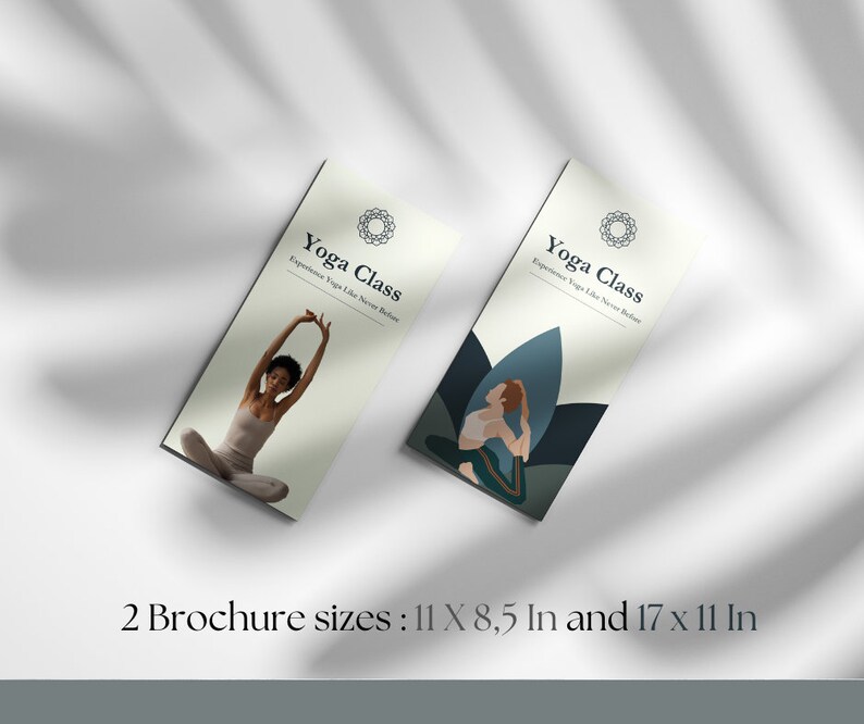 Yoga Studio Brochure Template: Tri-fold Wellness Flyer (canva) - Etsy