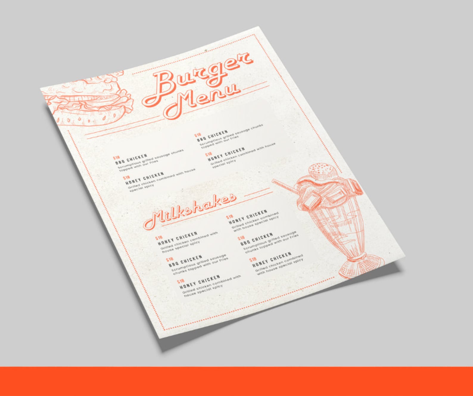 Retro Diner Menu Flyer Template: Vintage Restaurant Promotions (canva ...