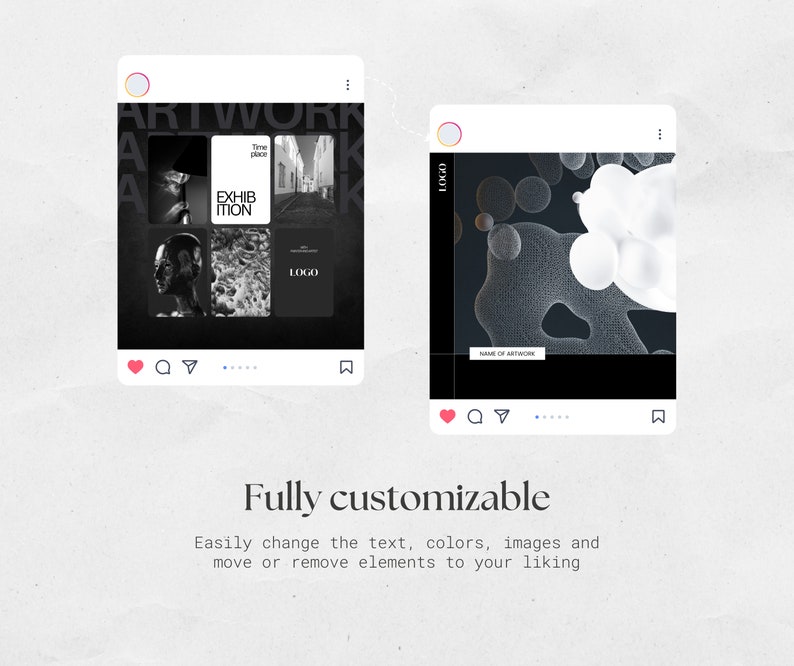 Art Gallery Social Media Templates: Elegant Artist Promotion (canva ...