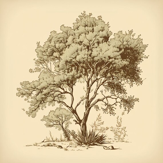 Summer Tree Drawing