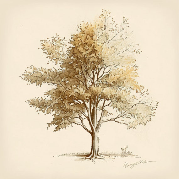 Autumn Tree Sketch