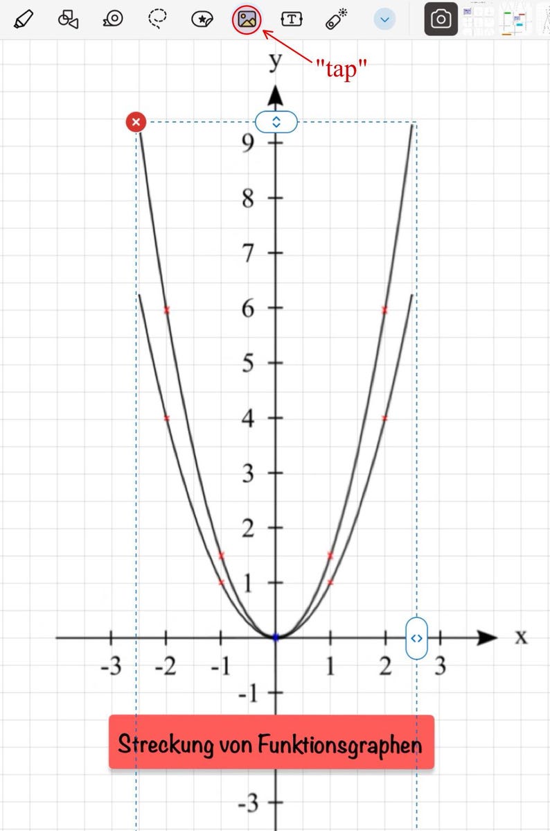 Parabolas (move and Stretch) - Goodnotes Stickers - Coordinate Systems ...