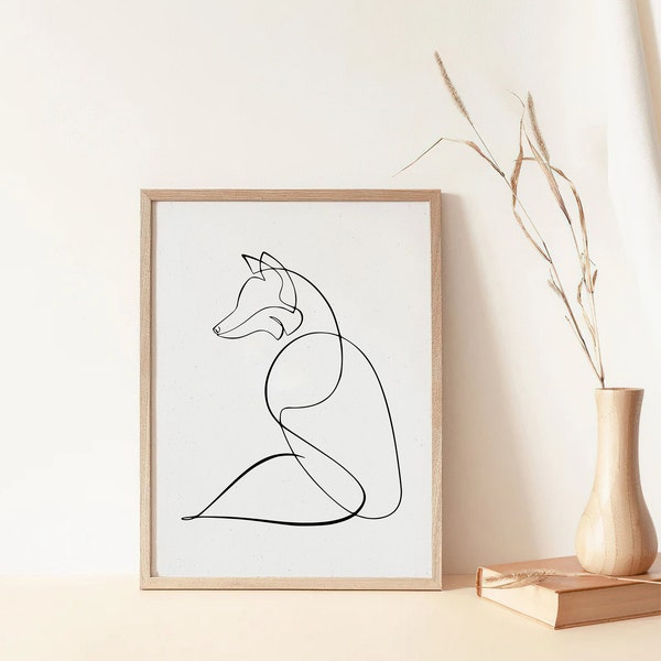 Abstract Fox - Etsy