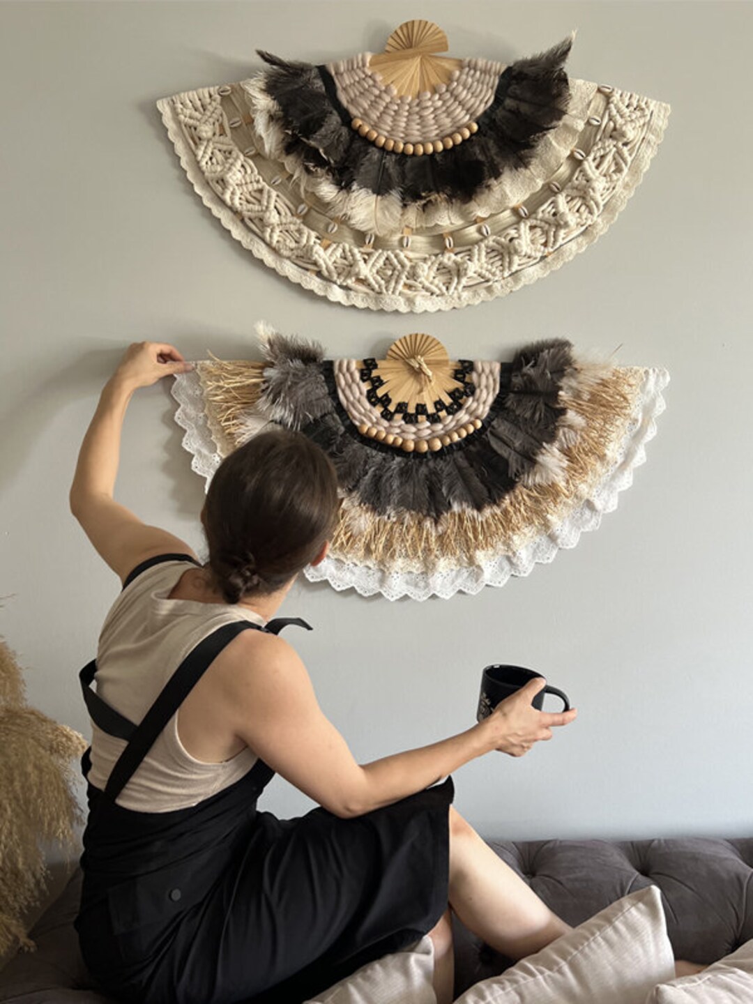 Handmade Gift, Macrame Wall Hanging, Farmhouse Decor, Farmhouse Gift ...