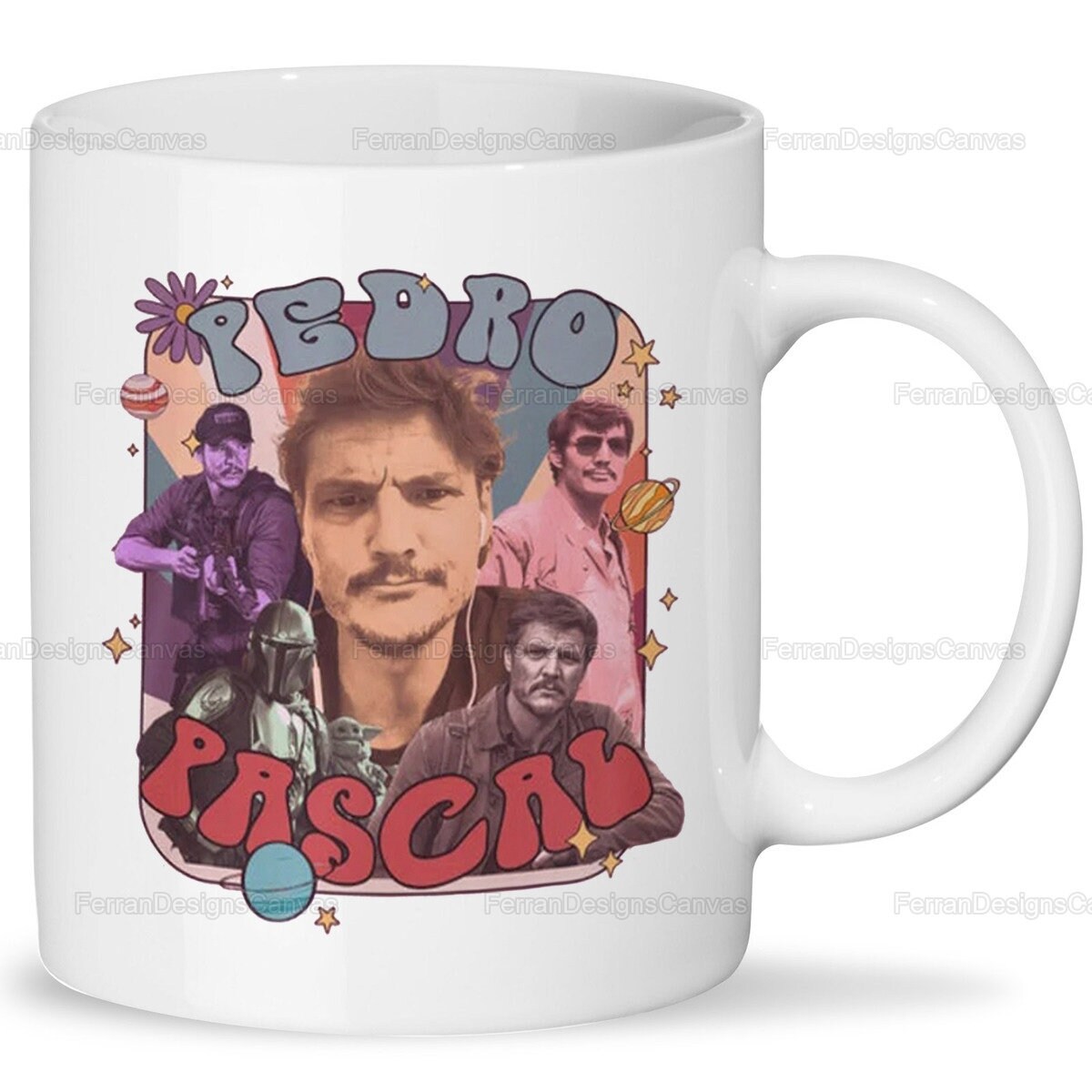 Taza Pedro Pascal Actor Famoso Merch