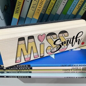 Personalized Board Eraser Teacher Eraser, Retro Custom Teacher ...